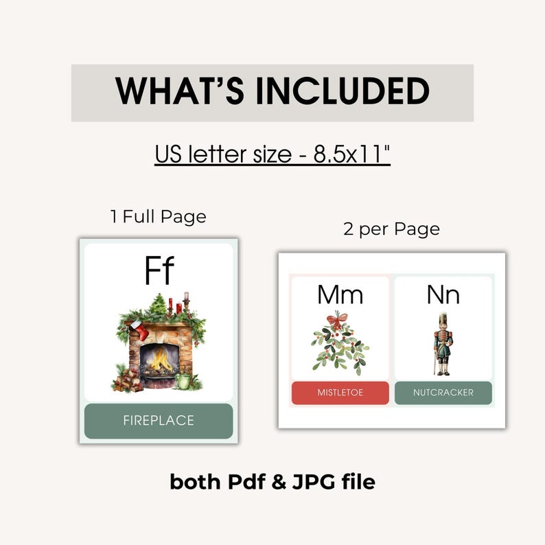 Christmas Alphabet Poster Set, Christmas Classroom Decor, Xmas Bulletin ...