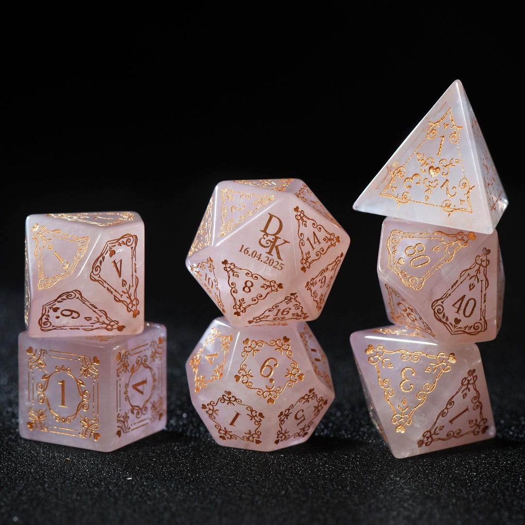 Custom Wedding Dice - D20, Engagement Gift, Personalized Dnd Gifts ...