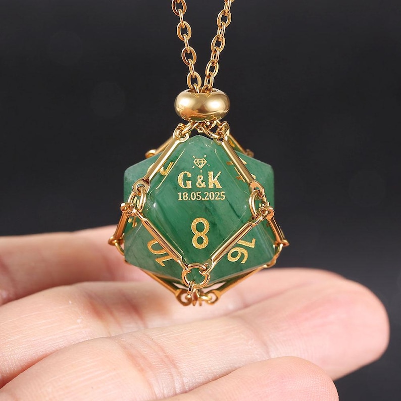 Custom Wedding Dice - D20, Engagement Gift, Personalized Dnd Gifts ...