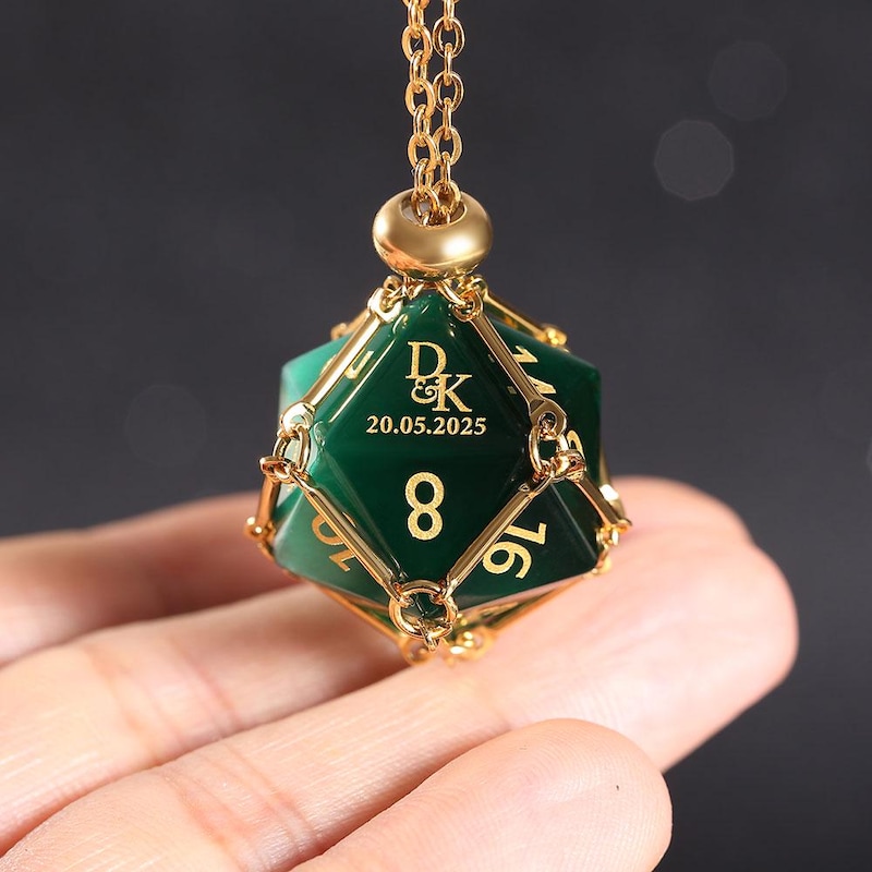 Dice Anniversary Necklace - Etsy