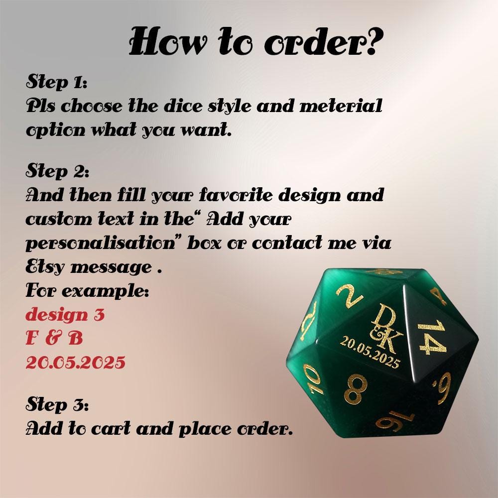 Custom Dnd Dice - D20, Engagement Gift, Personalized Dnd Gifts, Gamer ...