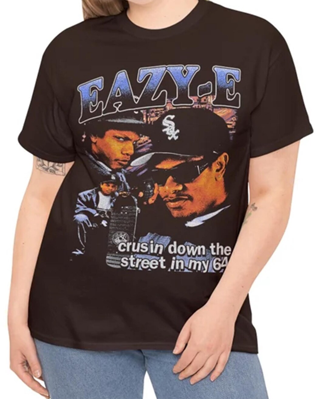 Eazy E N.W.A T Shirt, Eazy-e Shirt, Bootleg Rap Retro 90s Casual Men Women T-shirt - Etsy