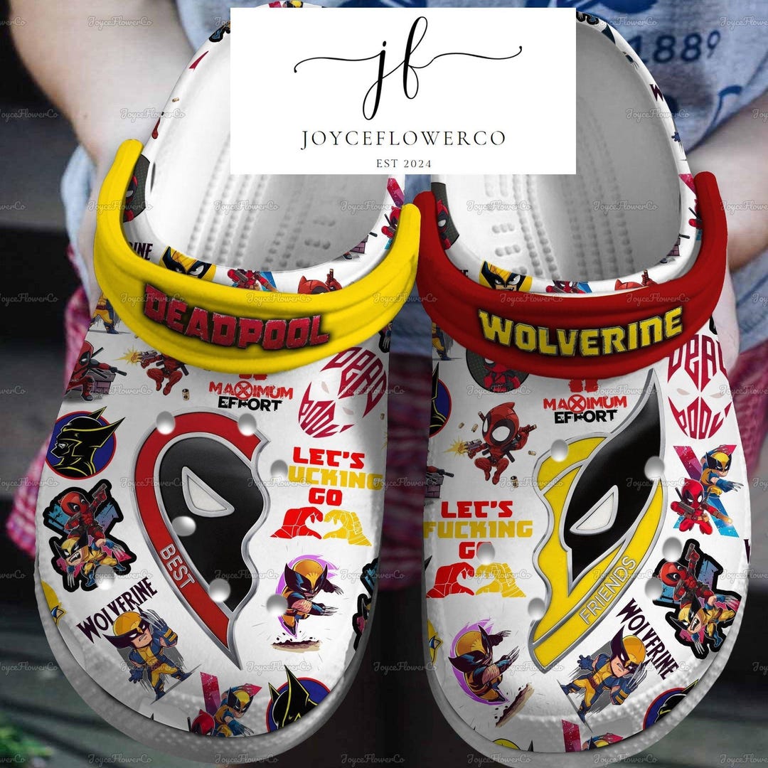 Deadpool Wolverine Shoes, Marvel Deadpool Sandals, Deadpool Men Shoes ...