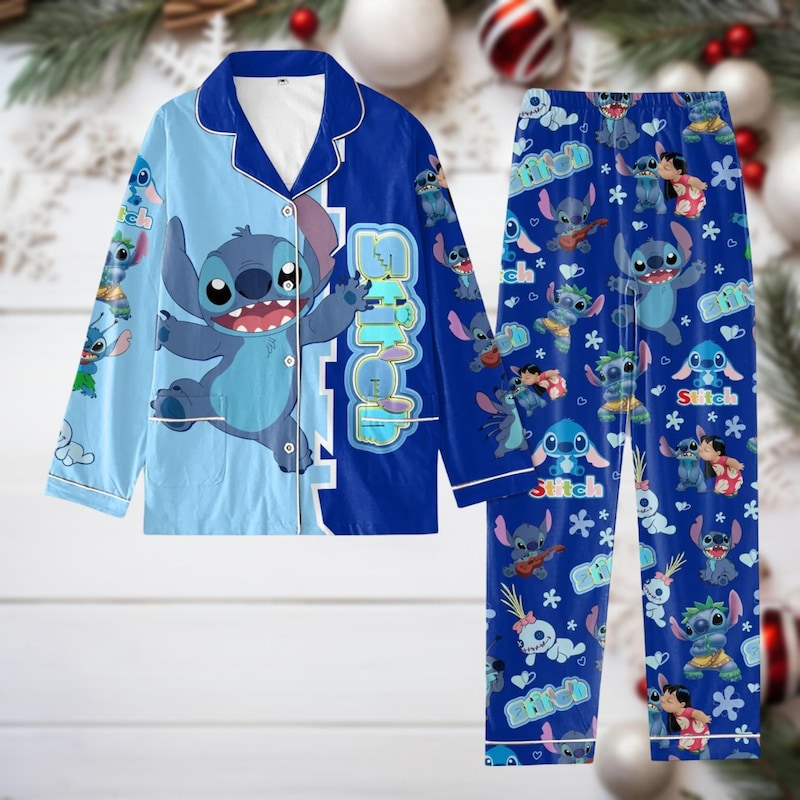 Stitch and Angel Pajamas - Etsy