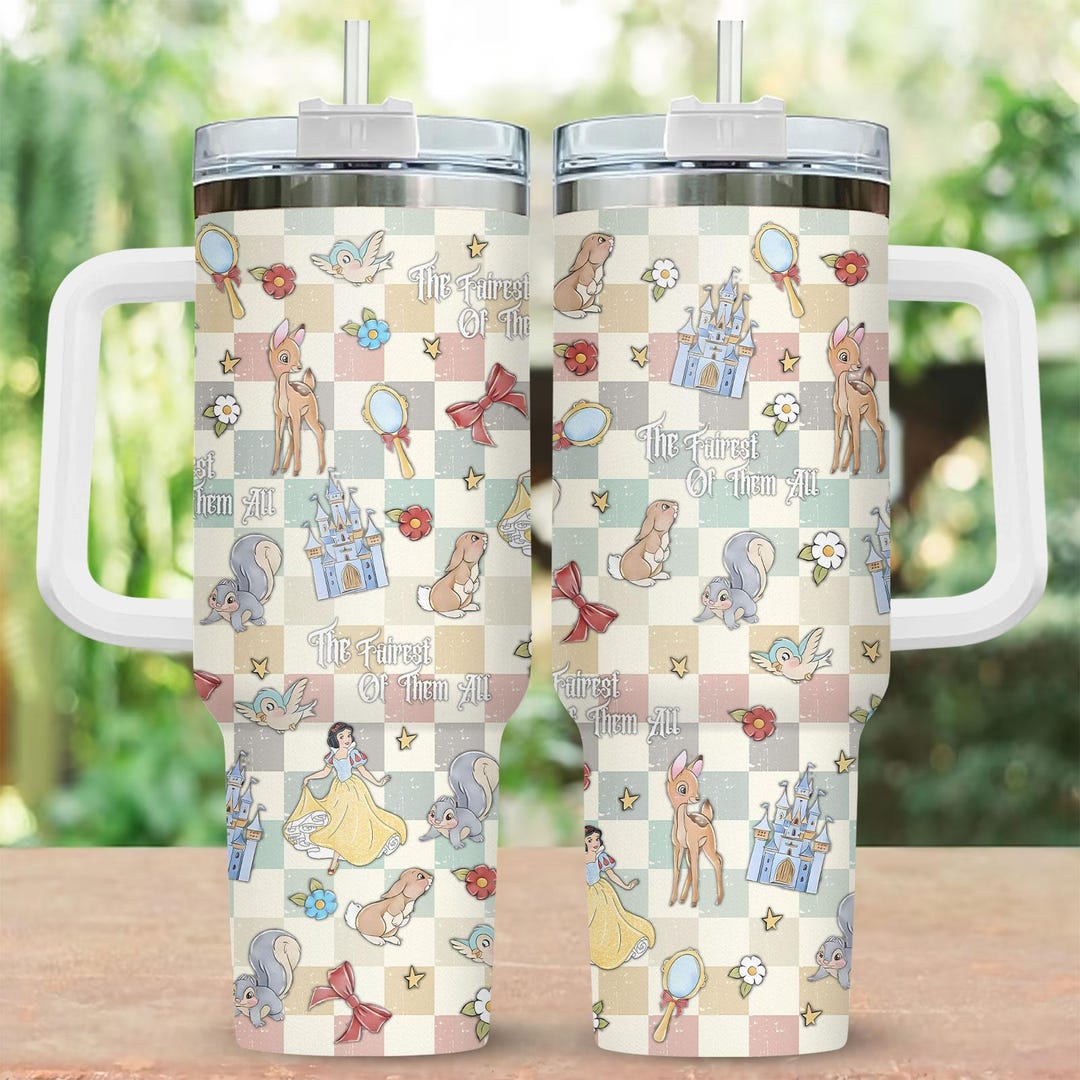 Snow White Tumbler 40oz, Disney Princess Stainless Tumbler, Snow White ...