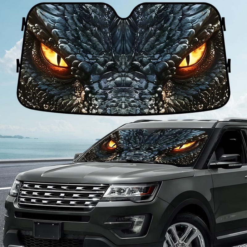 Dragon Car Sun Shade - Etsy