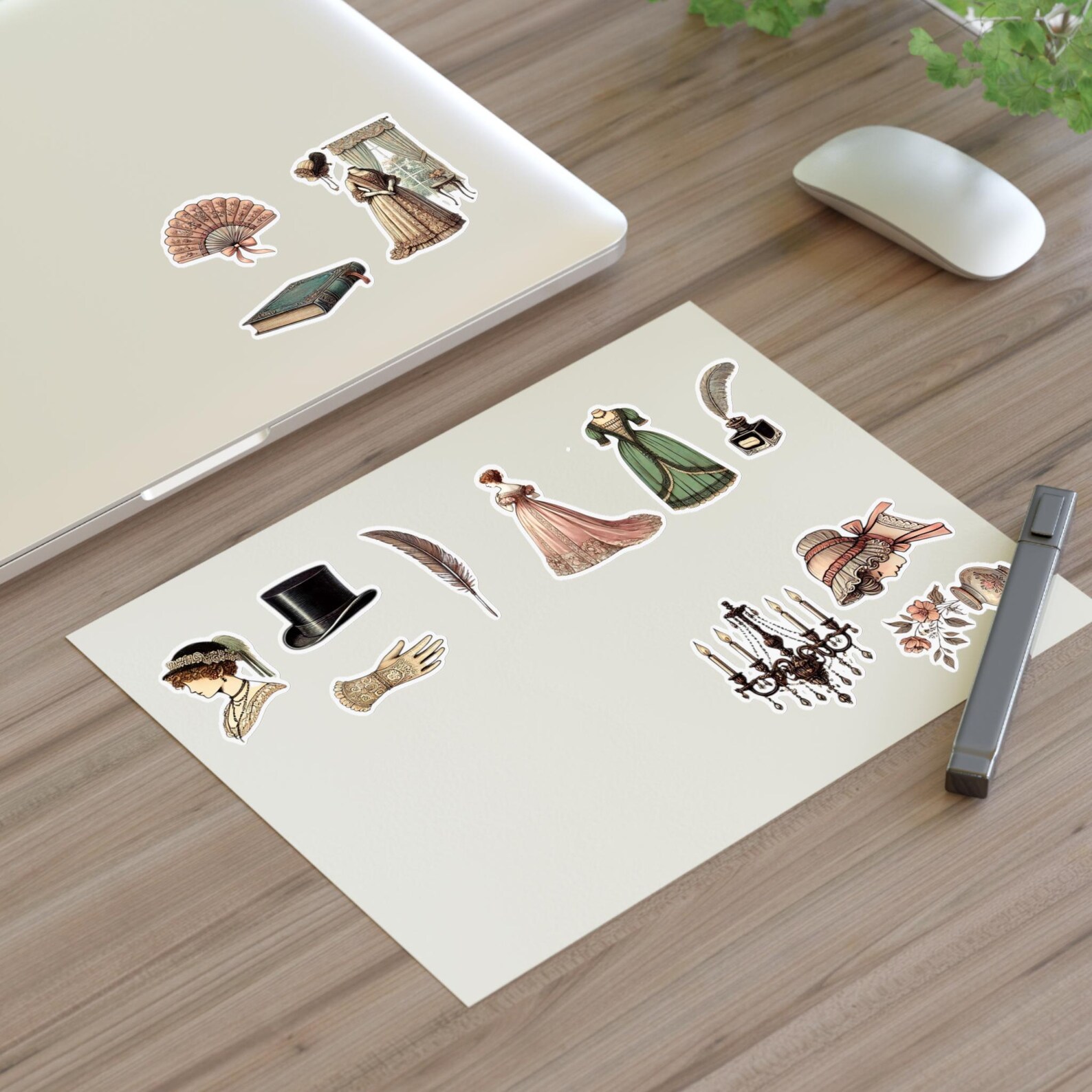 Regency Era Inspired Stickers Sheet - Etsy