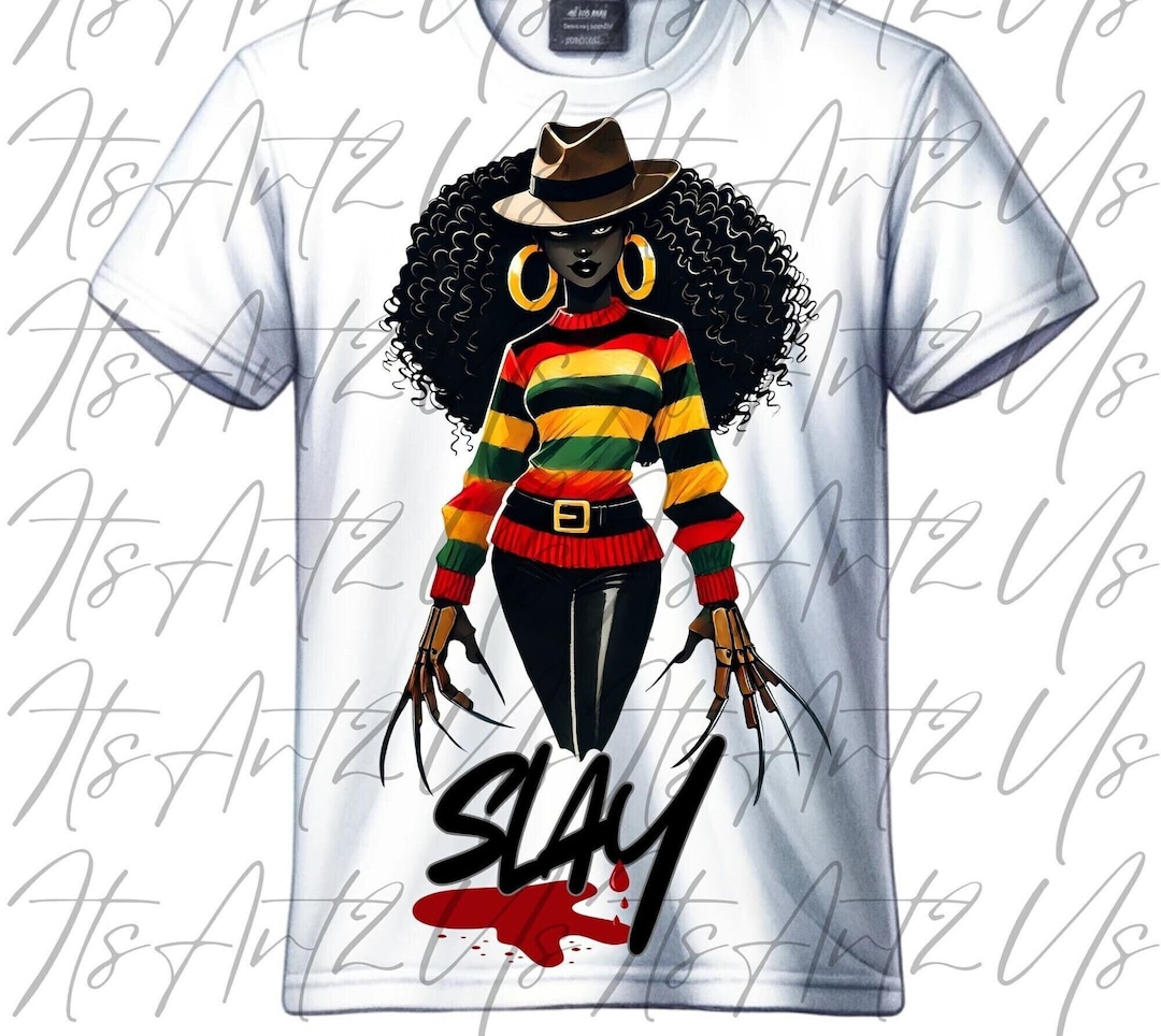 SLAY GIRL | Halloween Png | Black Women Png | Happy Halloween Png ...