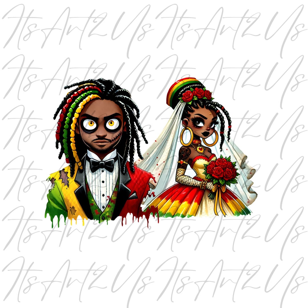 Til Death | Zombie Bride & Groom Png | Wedding Png | Bride Png | Groom ...