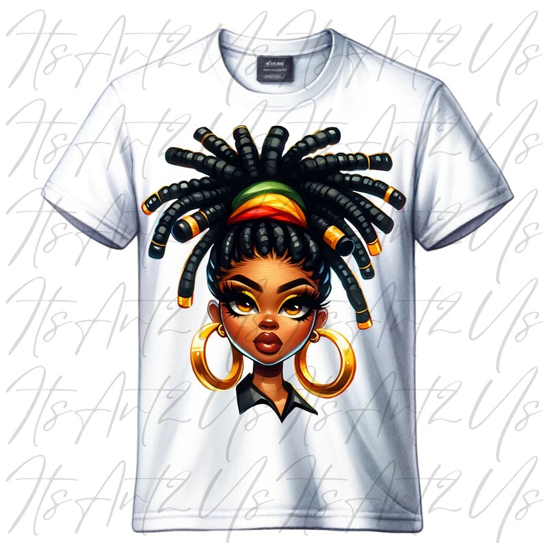 Girls Rock Locs | Juneteenth Png | Black People Png | Freedom Day Png ...