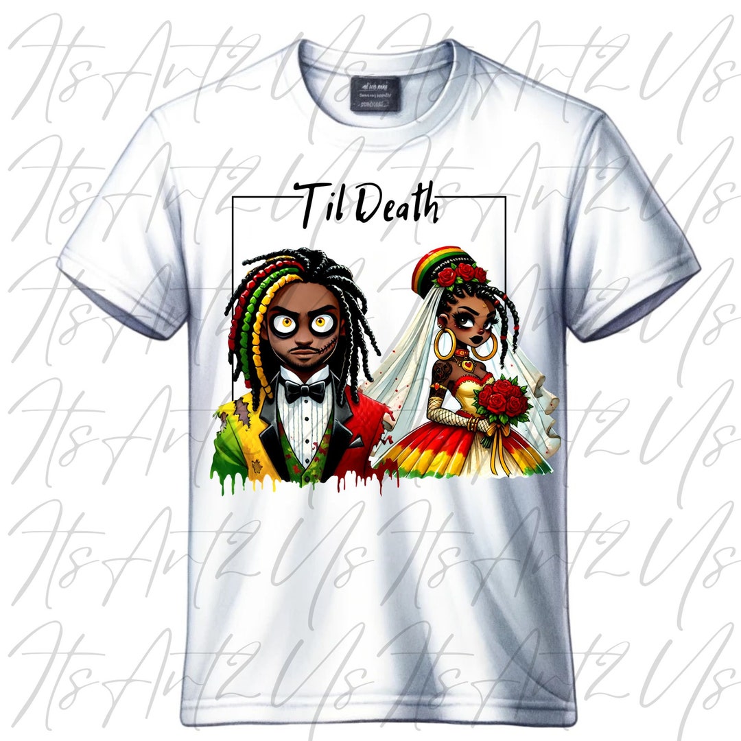 Til Death | Zombie Bride & Groom Png | Wedding Png | Bride Png | Groom ...