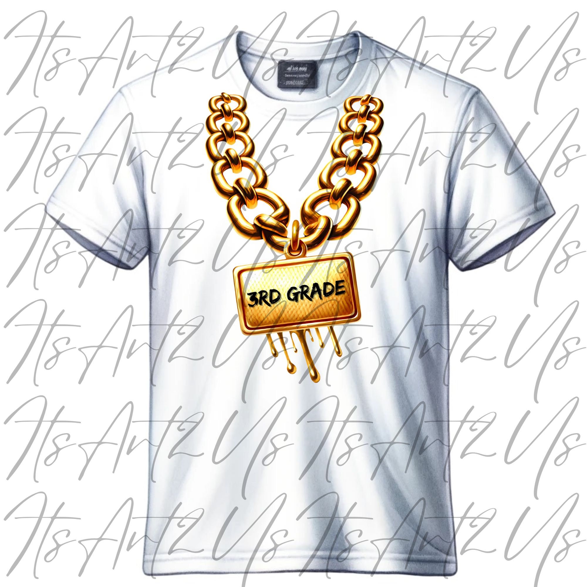 Back 2 School Dripp Png 3rd Grade Png Gold Chain Png Black People Png ...