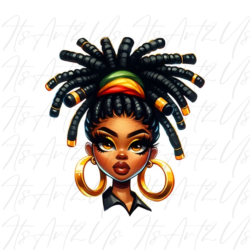 Girls Rock Locs Juneteenth Png Black People Png Freedom Day Png Civil ...