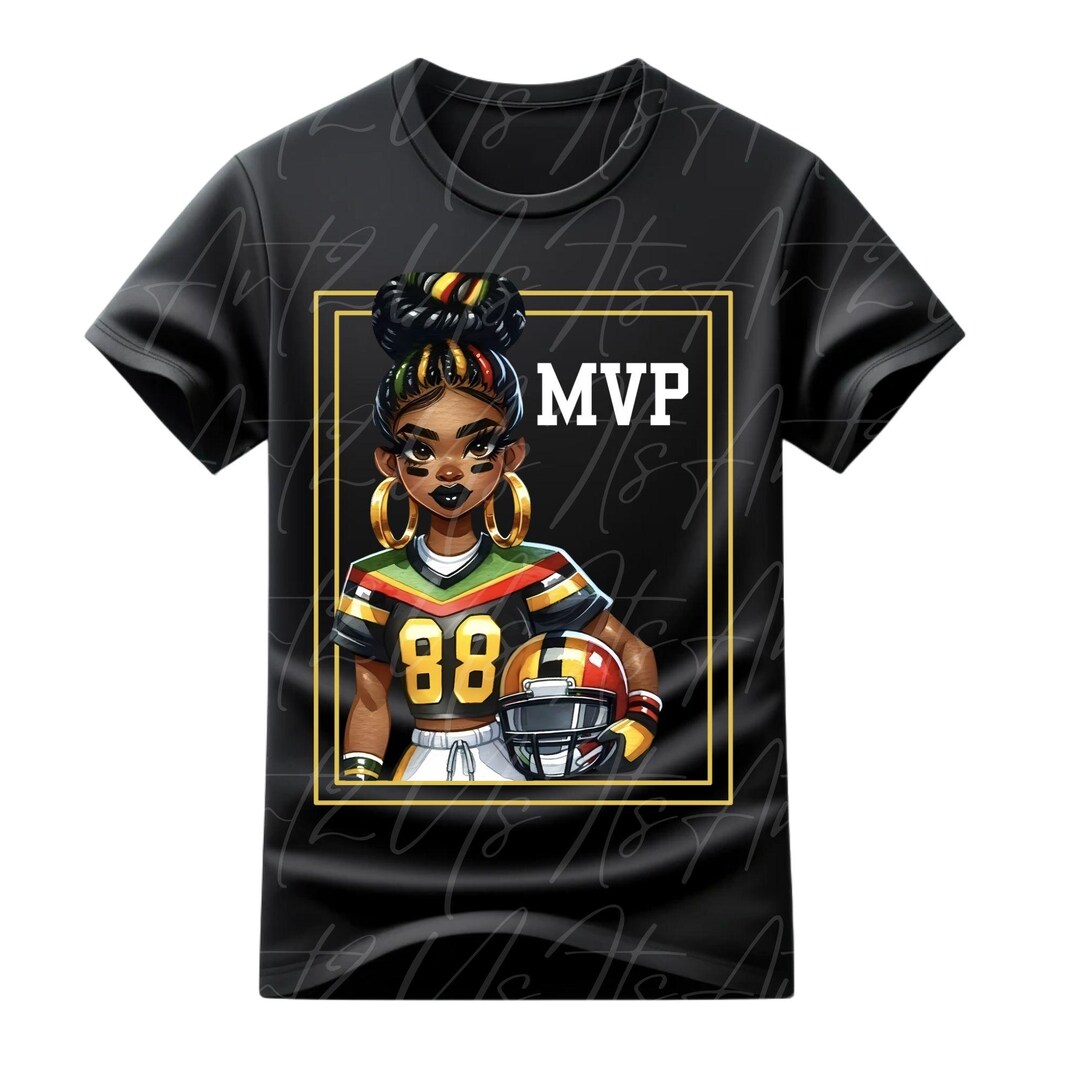 MVP Png Sports Sublimation & DTF PNG Black Girl Athlete Digital Art - Etsy