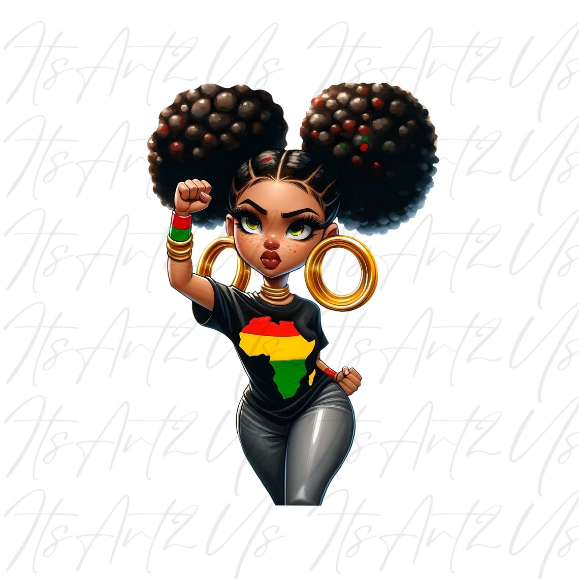 Afro Puffs Png Juneteenth Png Black People Png Freedom Day Png Civil ...