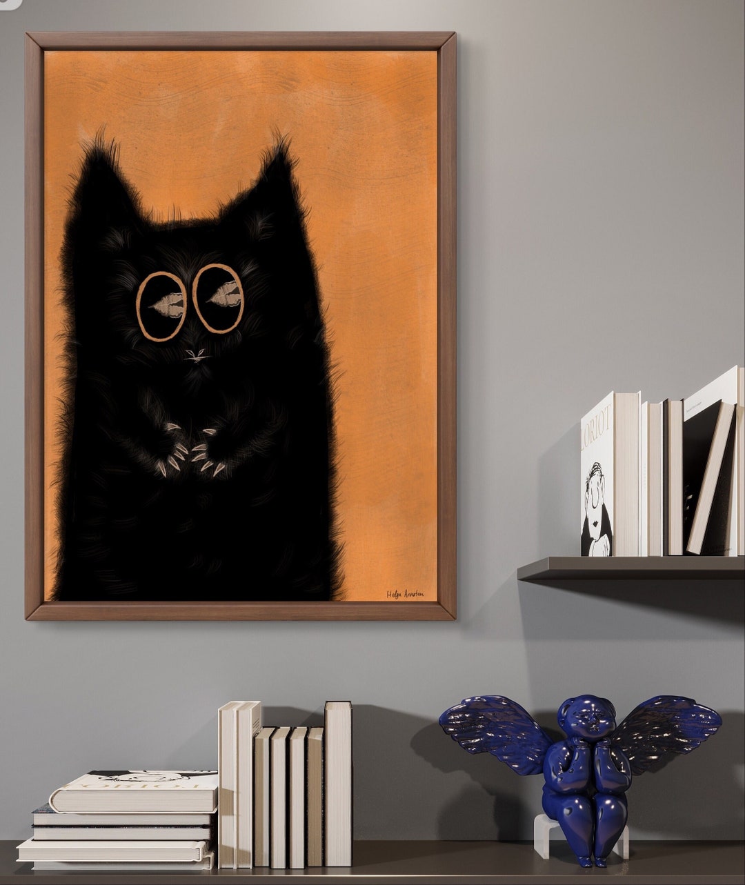 SUSPICIOUS CAT Poster, Cat Poster, Cat Print, Cat Wall Art, Cat Print ...