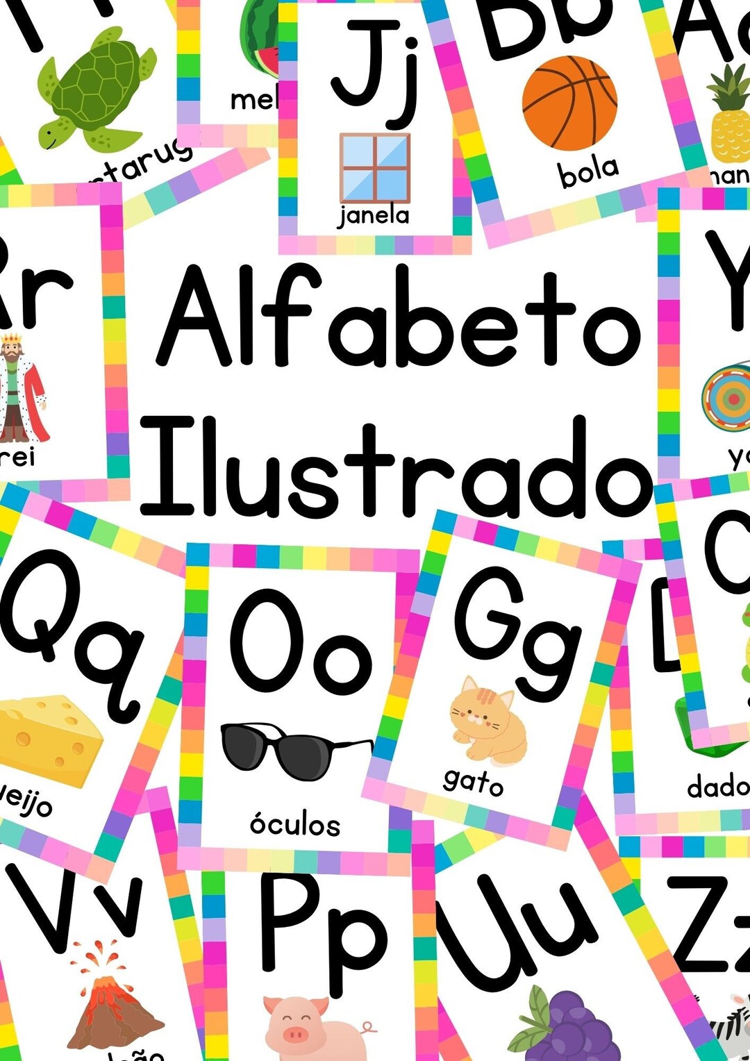 Alfabeto Ilustrado Pósters - Etsy España