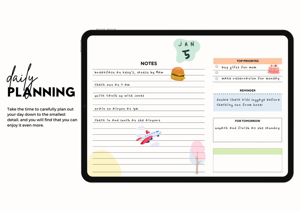 2024 Digital Planner for Teacher | Goodnotes Digital Planner | Daily ...