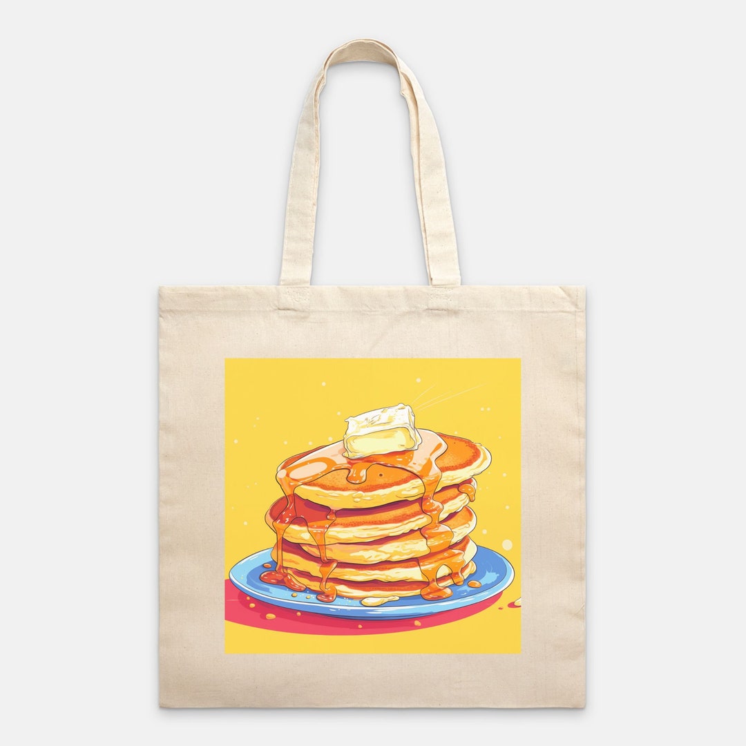 Colorful Pancake Tote Bag, Pancake Party Tote, Pancake LOVERS ...