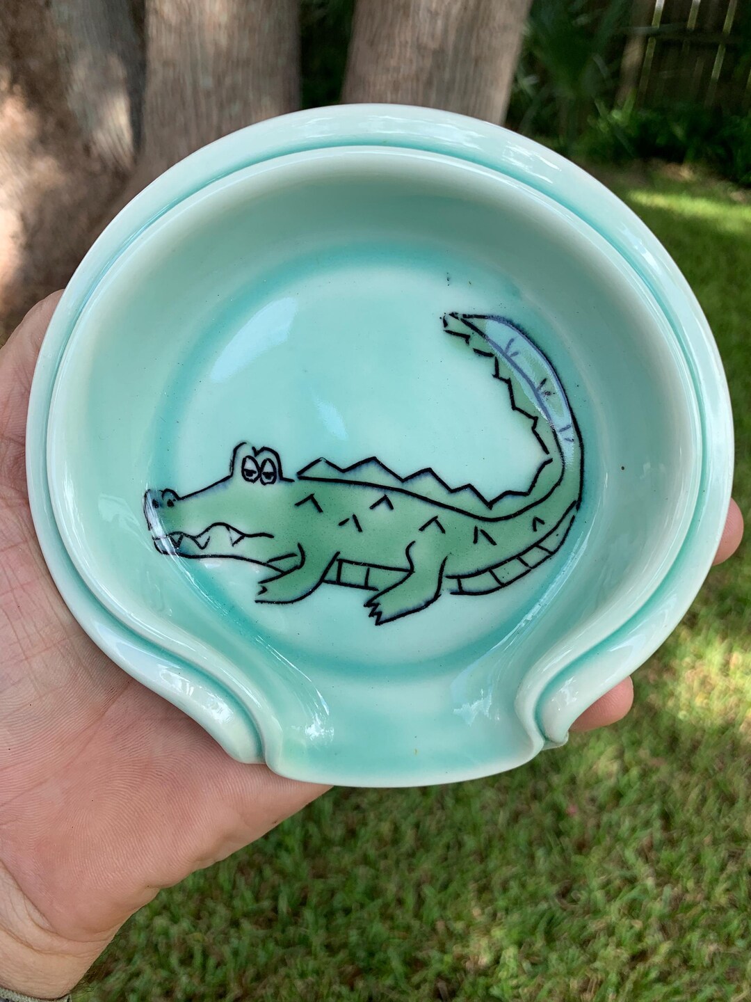 Alligator Spoon Rest Free Priority Shipping - Etsy