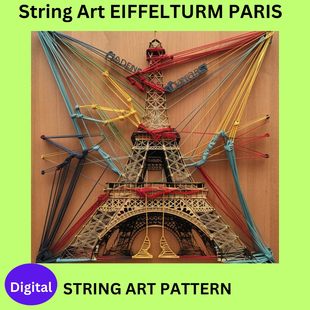 String Art Eiffel Tower in Paris - Etsy