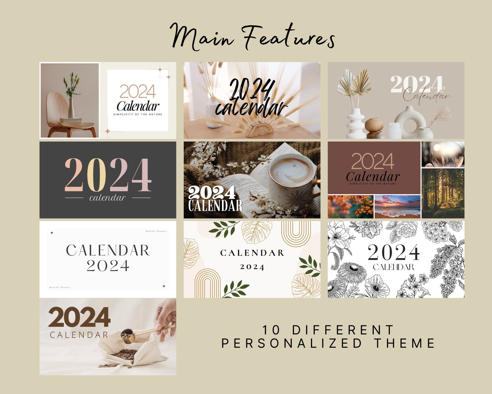 PRINTABLE 2024 CALENDAR for Students, Organizer I 2024 Calendar I ...