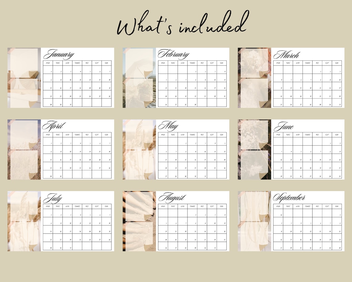 PRINTABLE 2024 CALENDAR for Students, Organizer I 2024 Calendar I ...