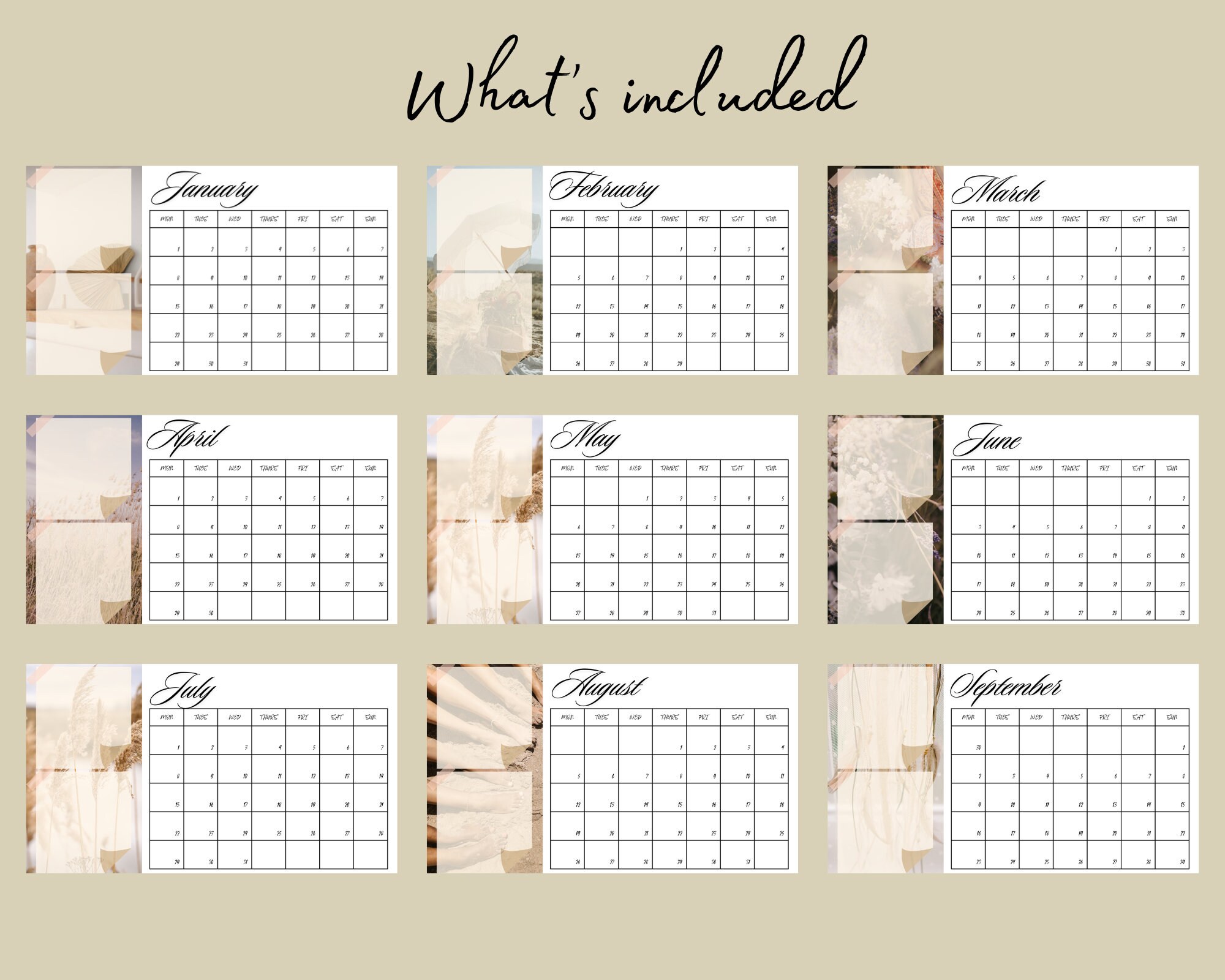 PRINTABLE 2024 CALENDAR for Students, Organizer I 2024 Calendar I ...