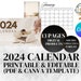 PRINTABLE 2024 CALENDAR for Students, Organizer I 2024 Calendar I ...