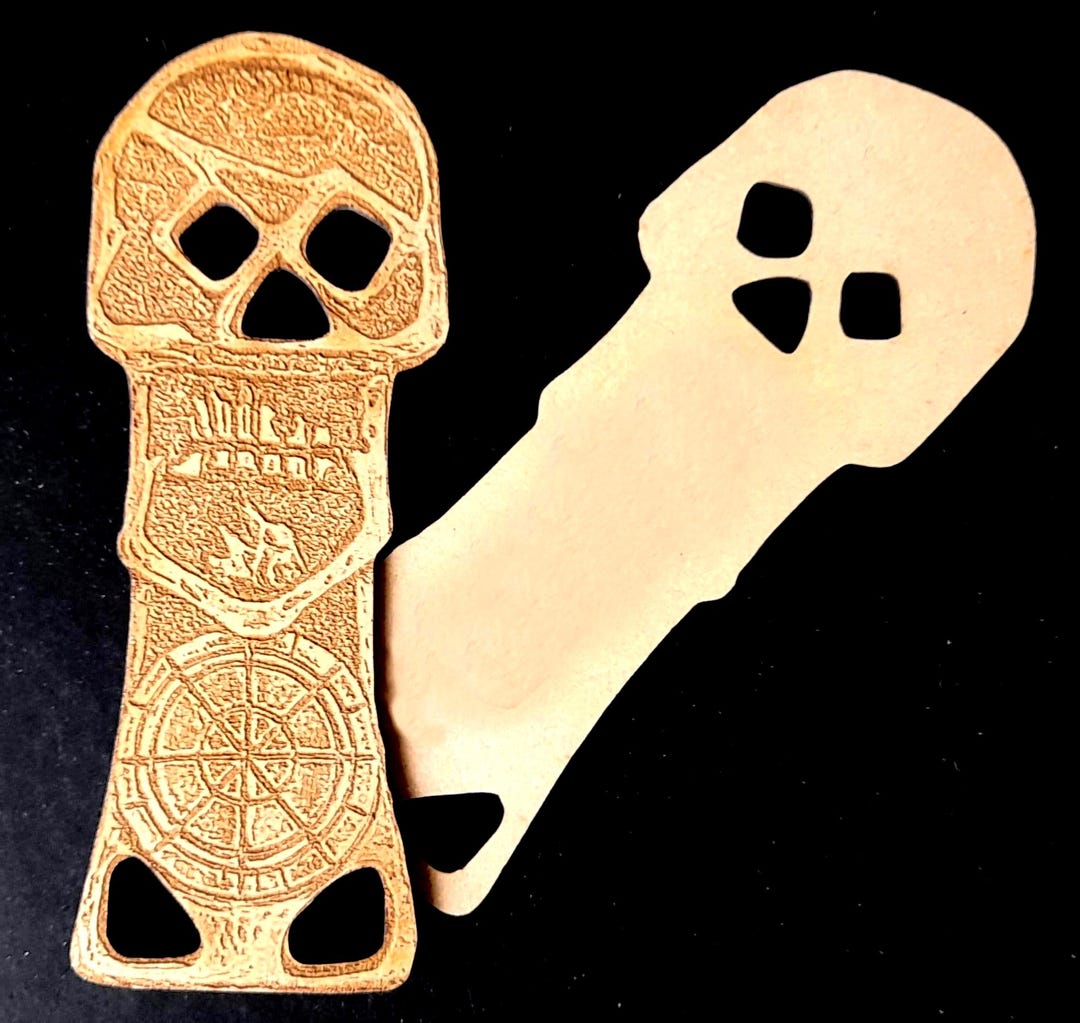 Copper Bones Key Bookmark, Laser-engraved Wood - Etsy