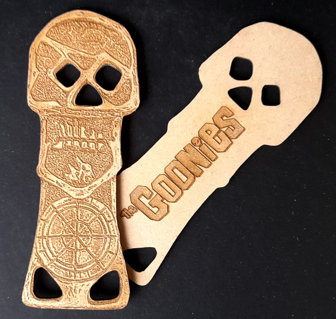 Goonies 'copper Bones Key' Bookmark, Laser-engraved Wood - Etsy