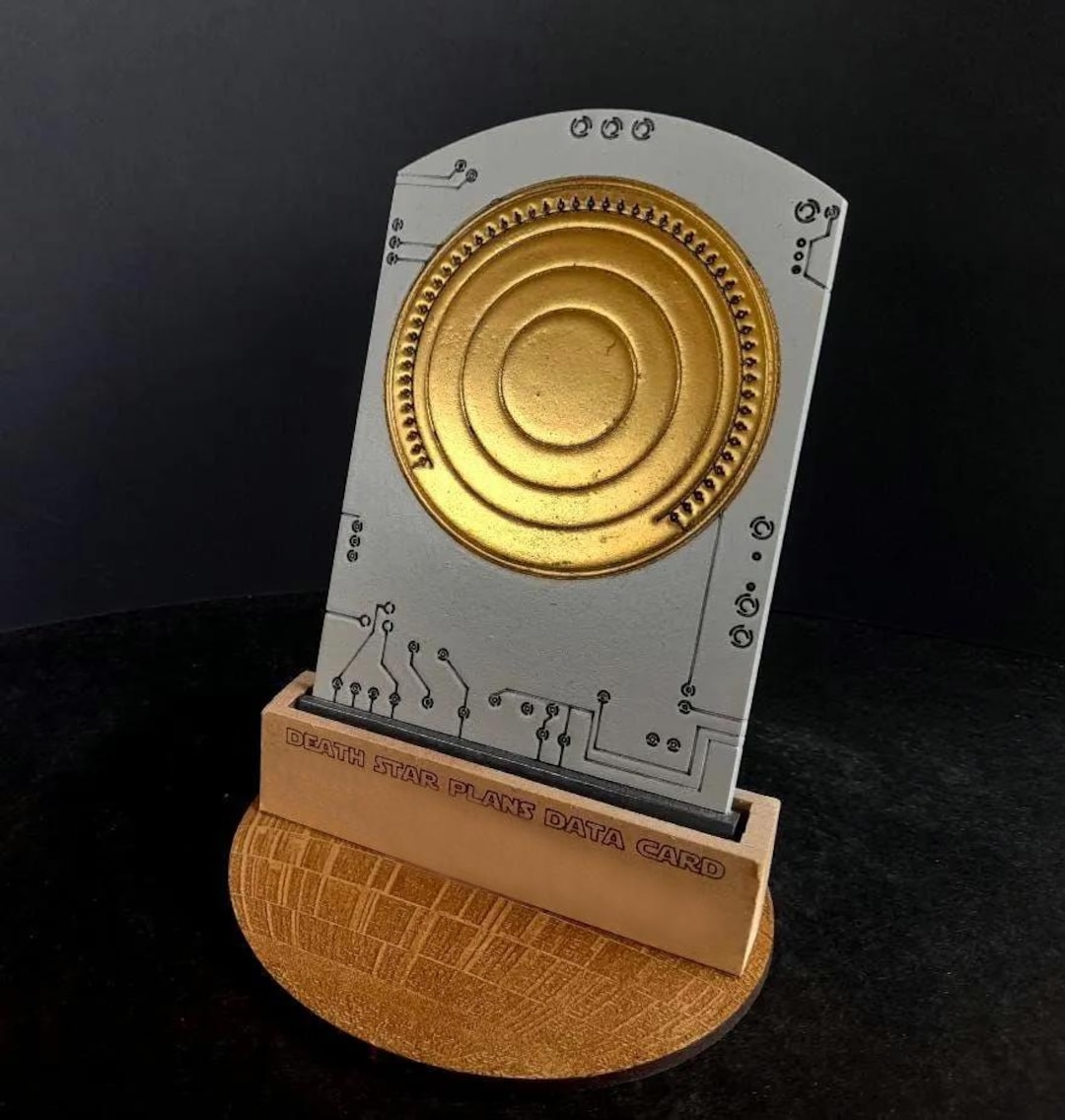 Death Star Plans Data-card Movie Prop Replica (inspired by the Prop ...