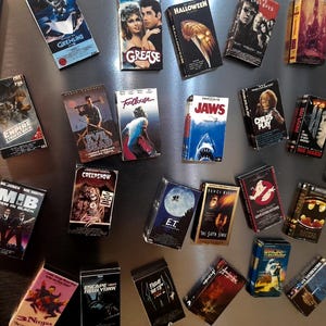 Set of 4 Retro VHS Movie Mini-magnets, 100s to Choose From! - Etsy