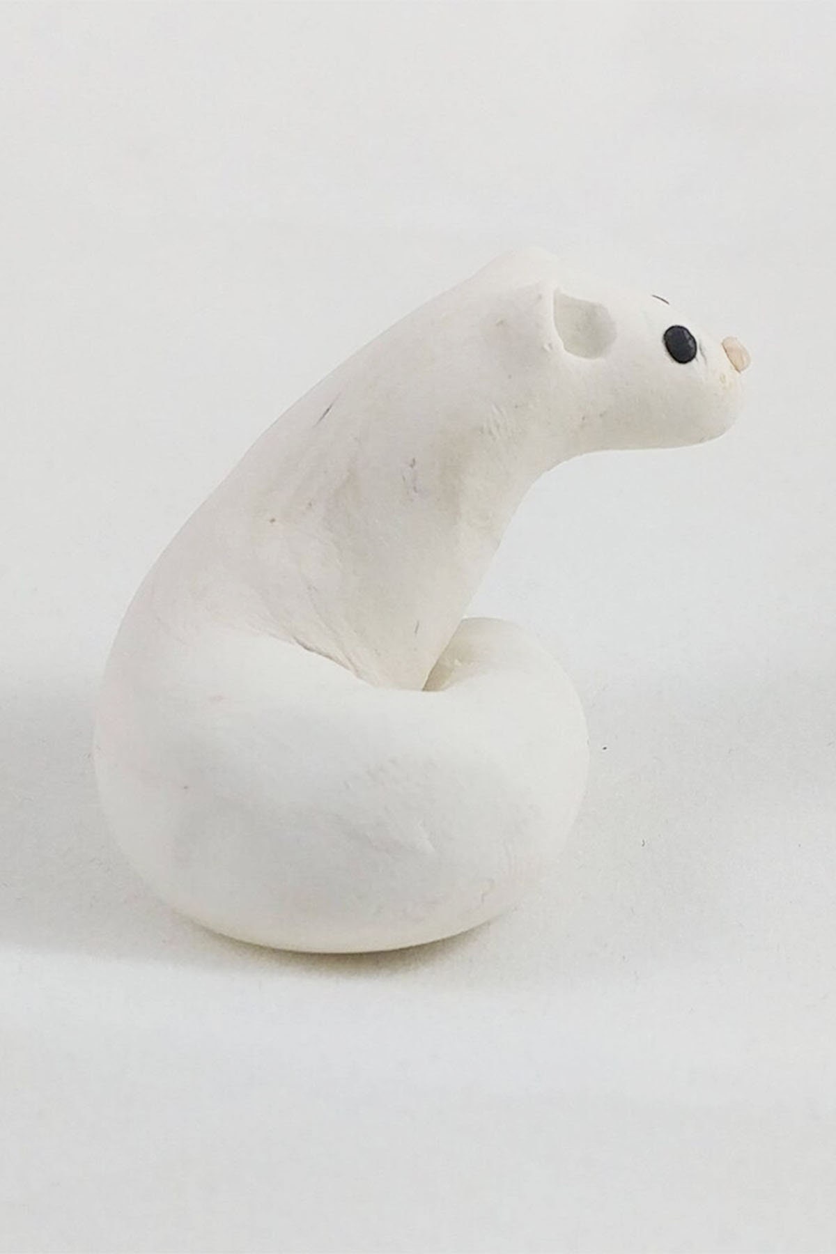 Polymer Clay Ferret, Hand-made, Gift, Collectable, Polymer Clay, Animal ...