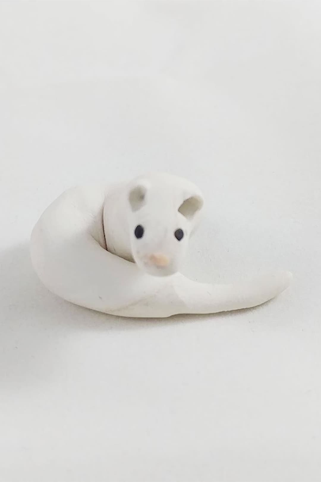 Polymer Clay Ferret, Hand-made, Gift, Collectable, Polymer Clay, Animal ...