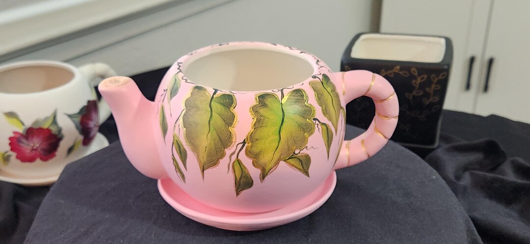 Hand Painted Ceramic Planter, Pot, Plants, Flowers, Succulents, Unique ...