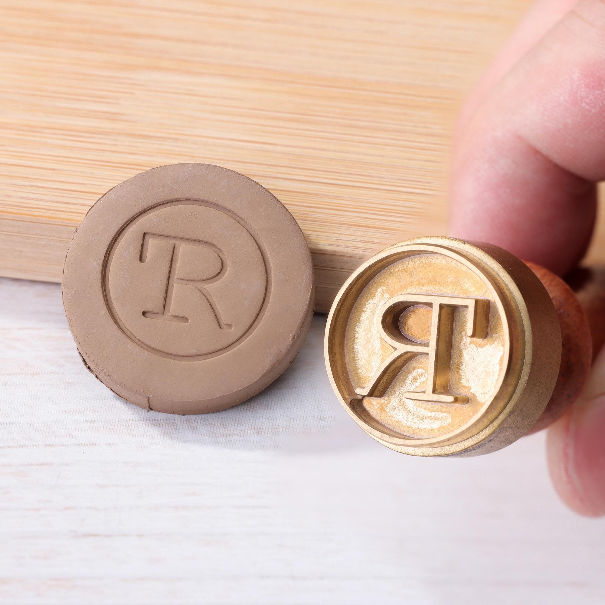 Personalized Ceramic Stamp, Pottery Stamp for Clay, Signature Stamp ...