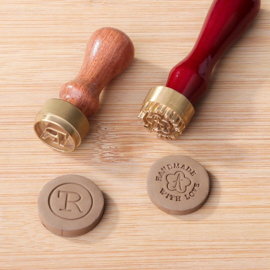 Personalized Ceramic Stamp, Pottery Stamp for Clay, Signature Stamp ...