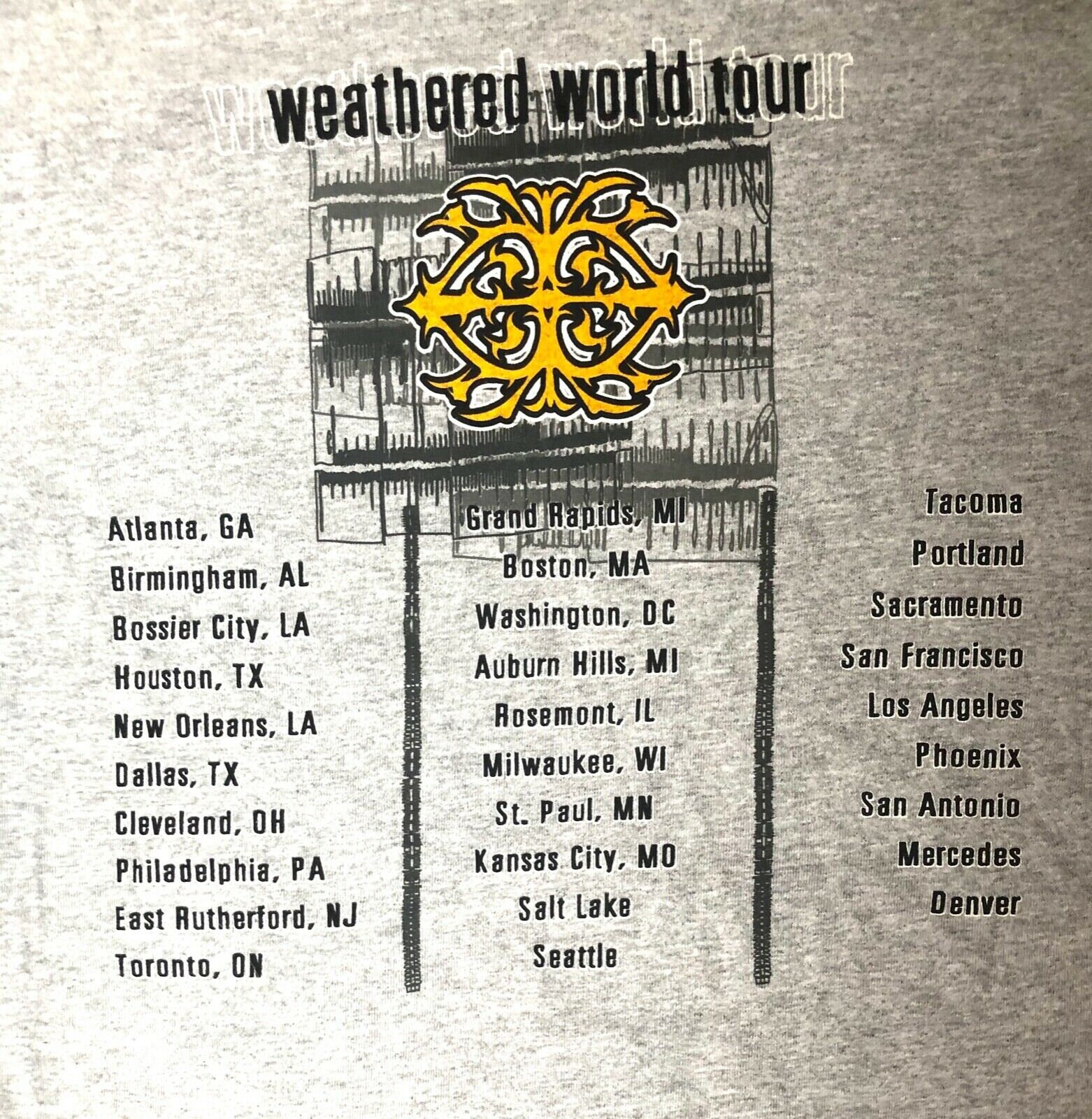 Creed Weathered Genuine Tour T-shirt-grey Long Sleeve-vintage - Etsy