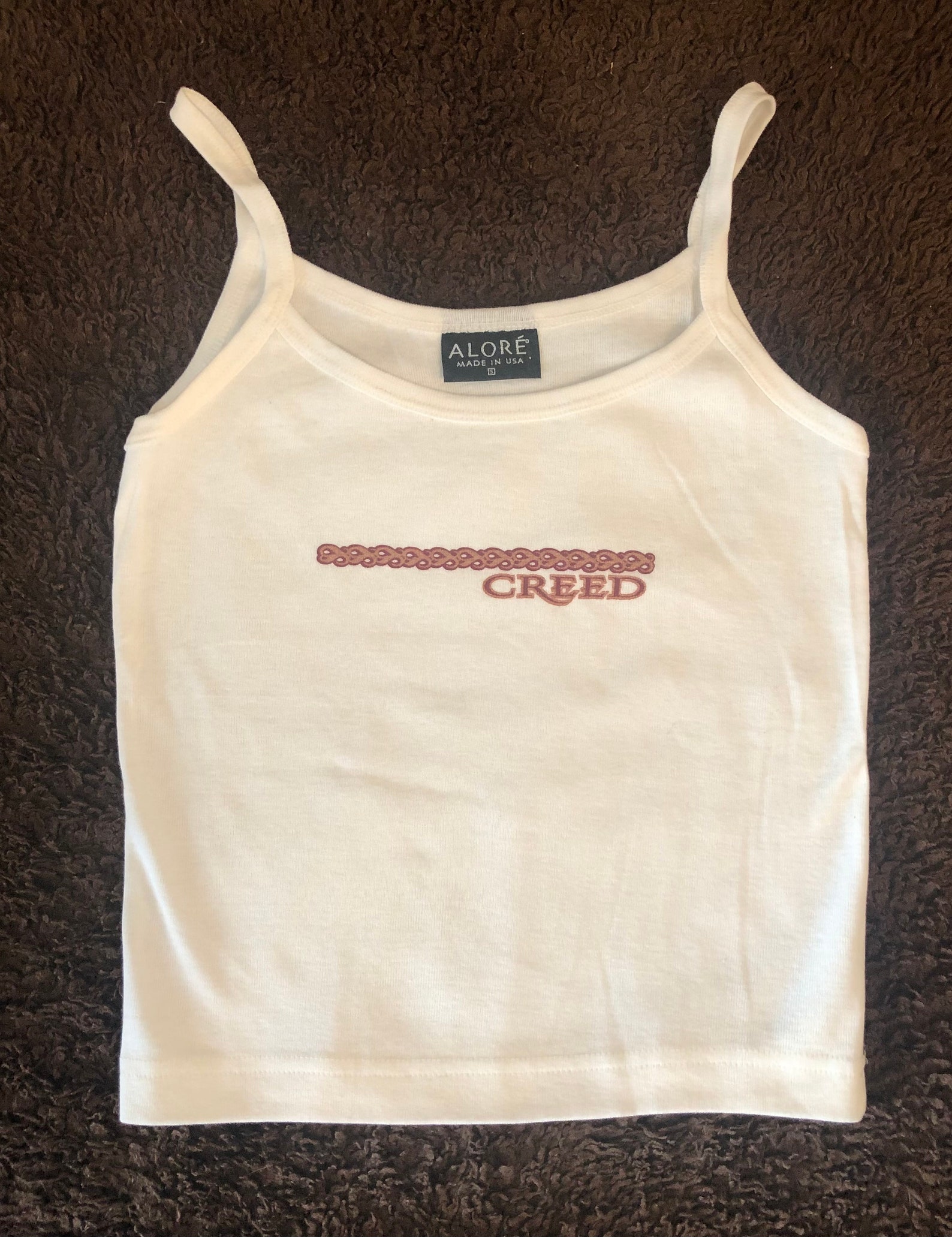 Creed Small White Tank Top-girls-vintage-y2k - Etsy