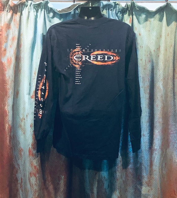 Creed weathered genuine tour, blue long-sleeved t-shi… - Gem