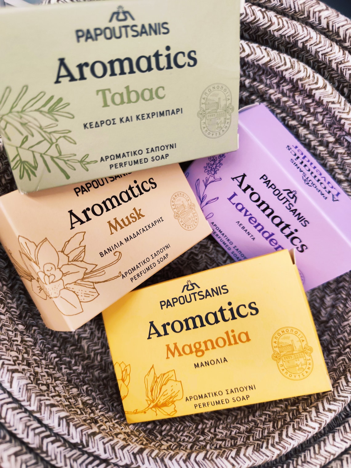 Greek Perfumed Soap-papoutsanis Perfumed Soap-greek Product-set of 4 ...