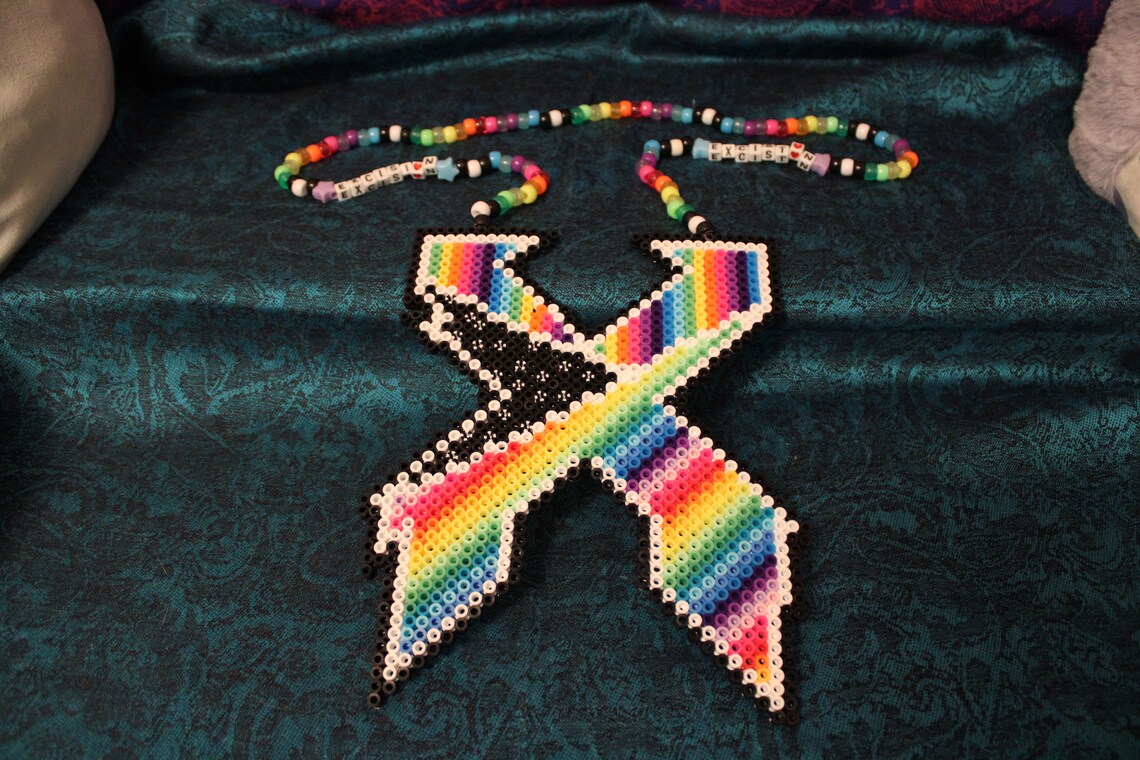 Excision Perler // Colorful Excision X Perler - Etsy