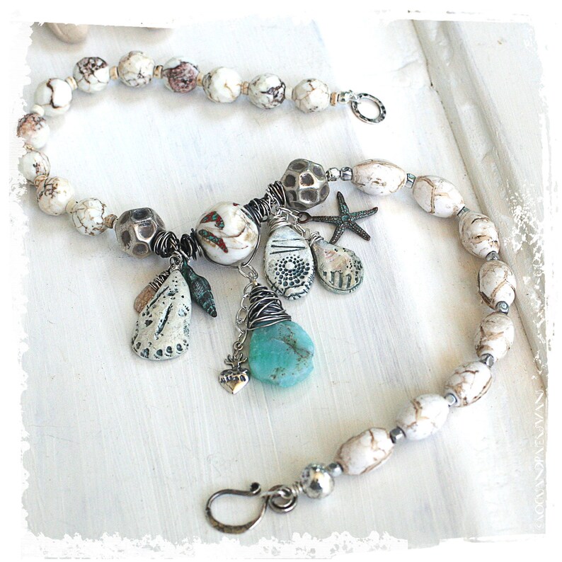 Ocean Charm Necklace for Women Talisman Assemblage Mixed Media - Etsy