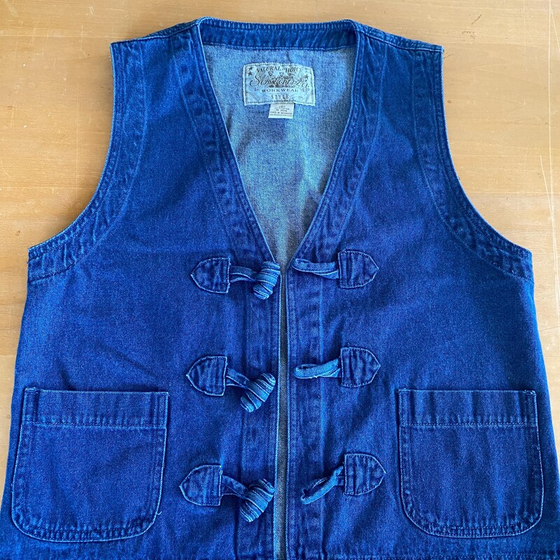 Denim Vest - Etsy