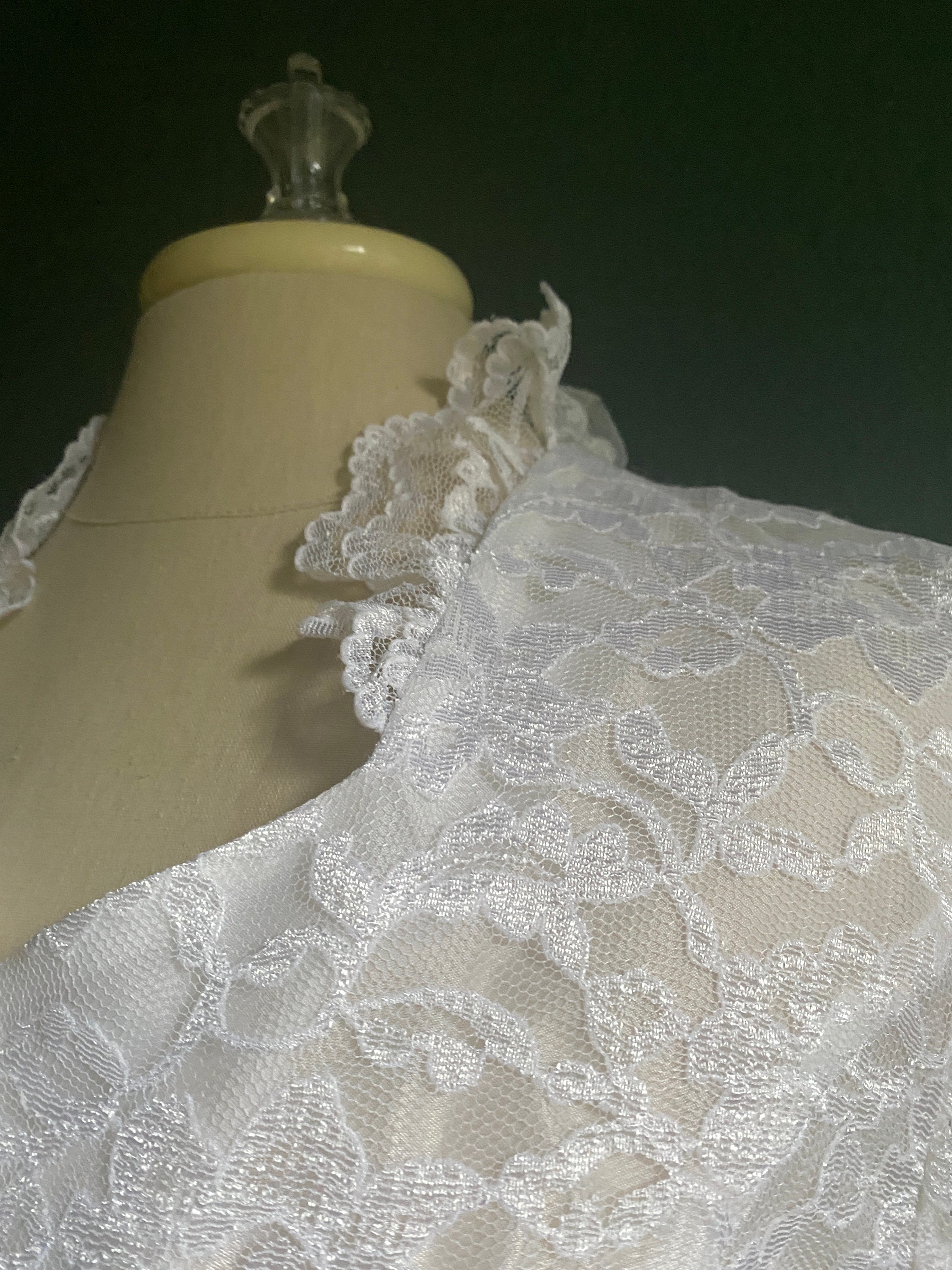 Vintage Banjo Dallas Two Piece Lace Set/ Lace Dress / Vintage Wedding ...