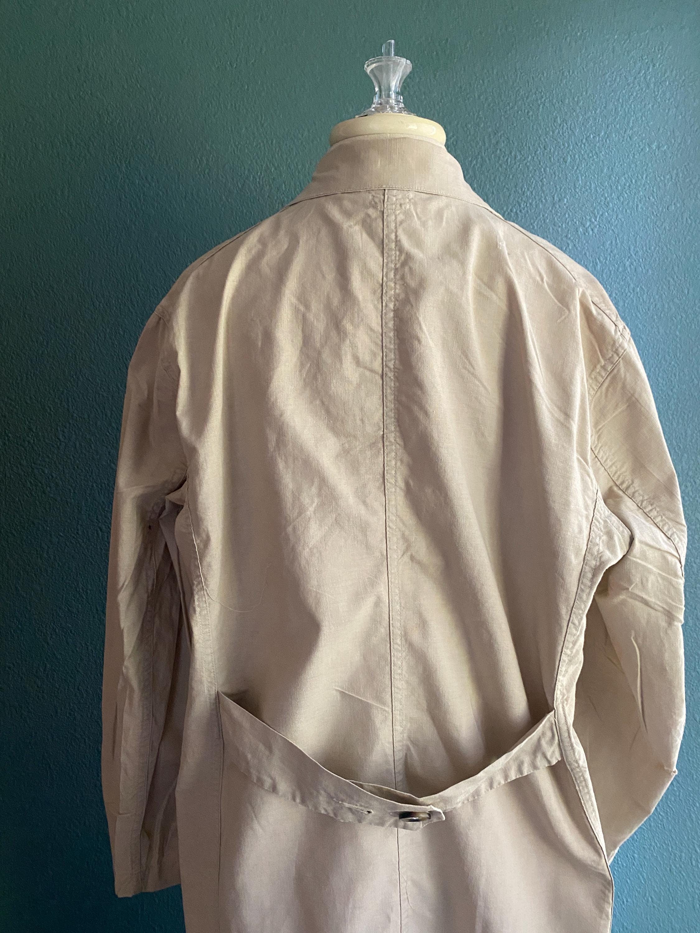 60’s TULANE UNIVERSITY Lab Coat / Work Coat / Chore Coat / Khaki Lab ...