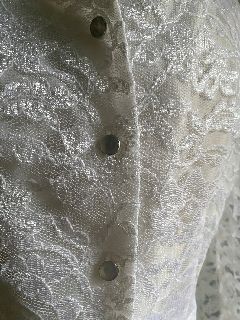 Vintage Banjo Dallas Two Piece Lace Set/ Lace Dress / Vintage Wedding ...