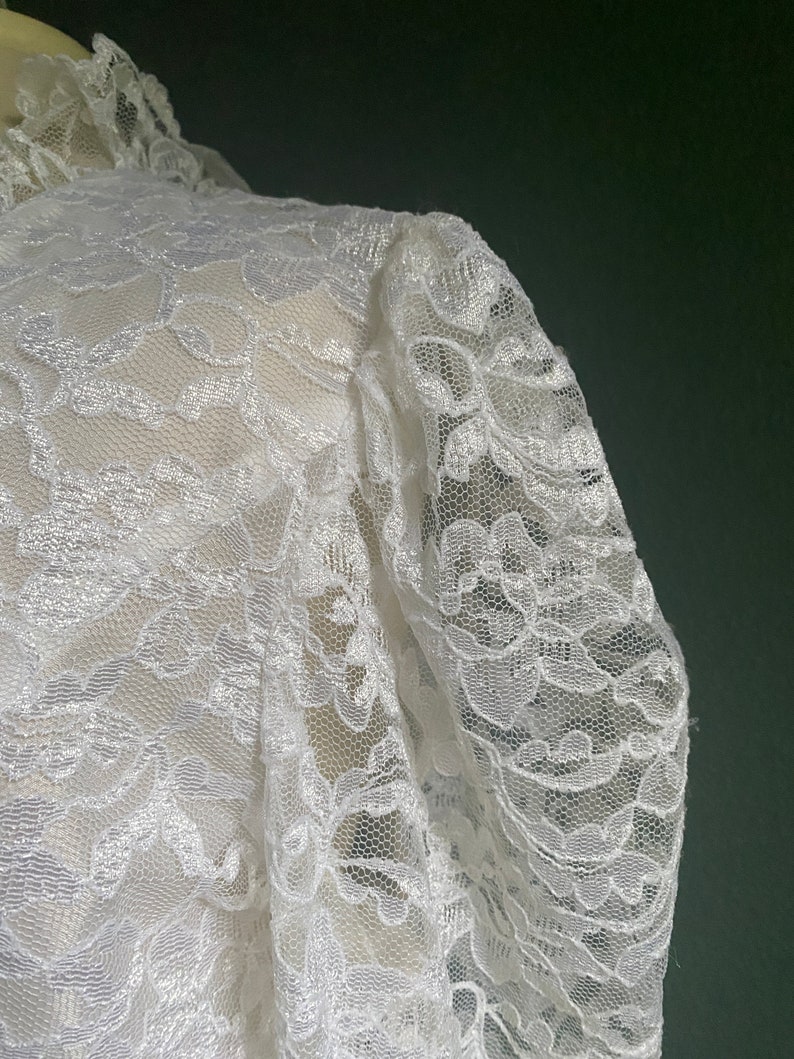 Vintage Banjo Dallas Two Piece Lace Set/ Lace Dress / Vintage Wedding ...