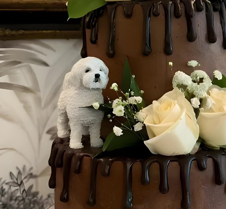 Personalized Dog Cake Topper, Handmade Clay Pet Figurines - Etsy